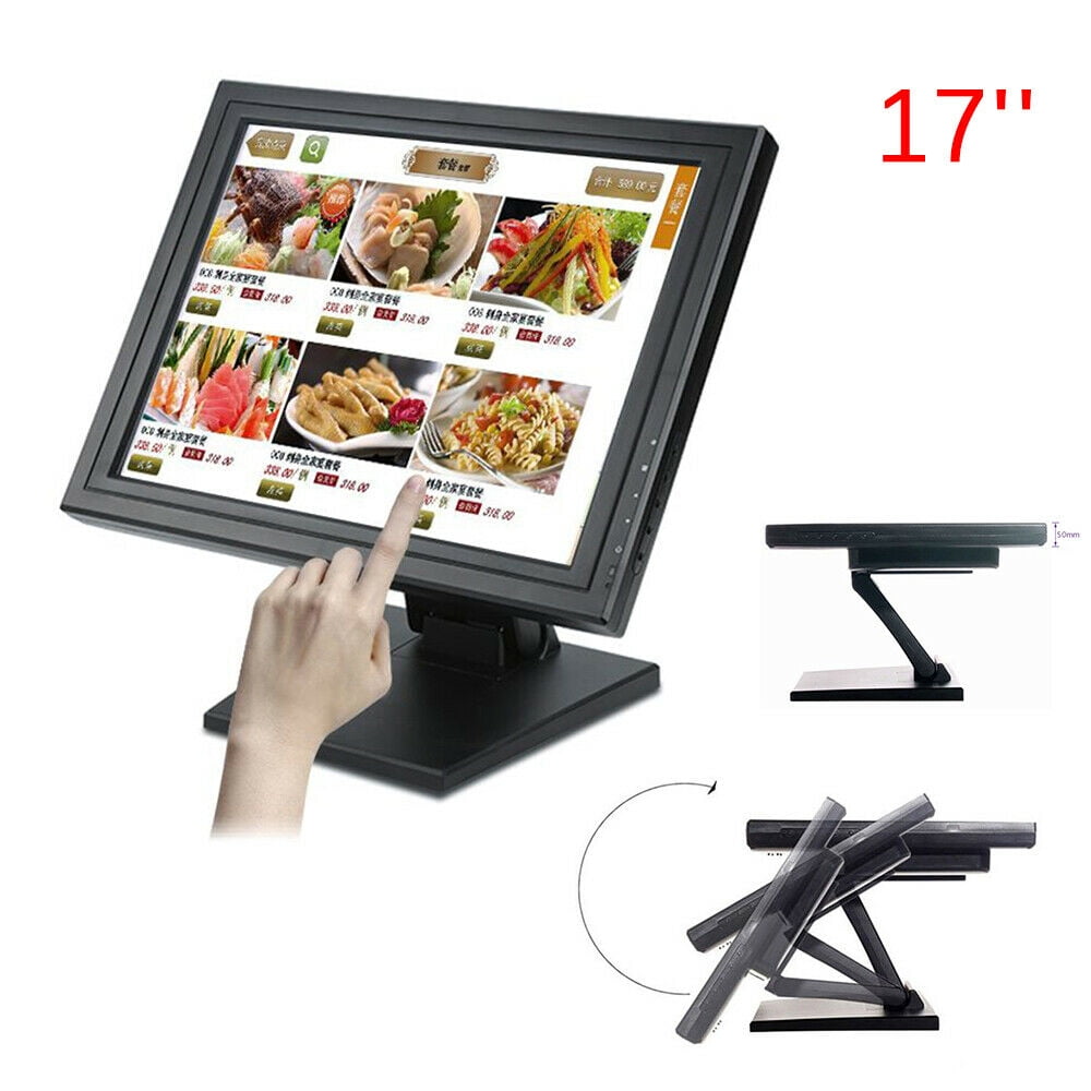17" Portable Touch Screen LCD Display LED Monitor HDMI USB VGA POS ...