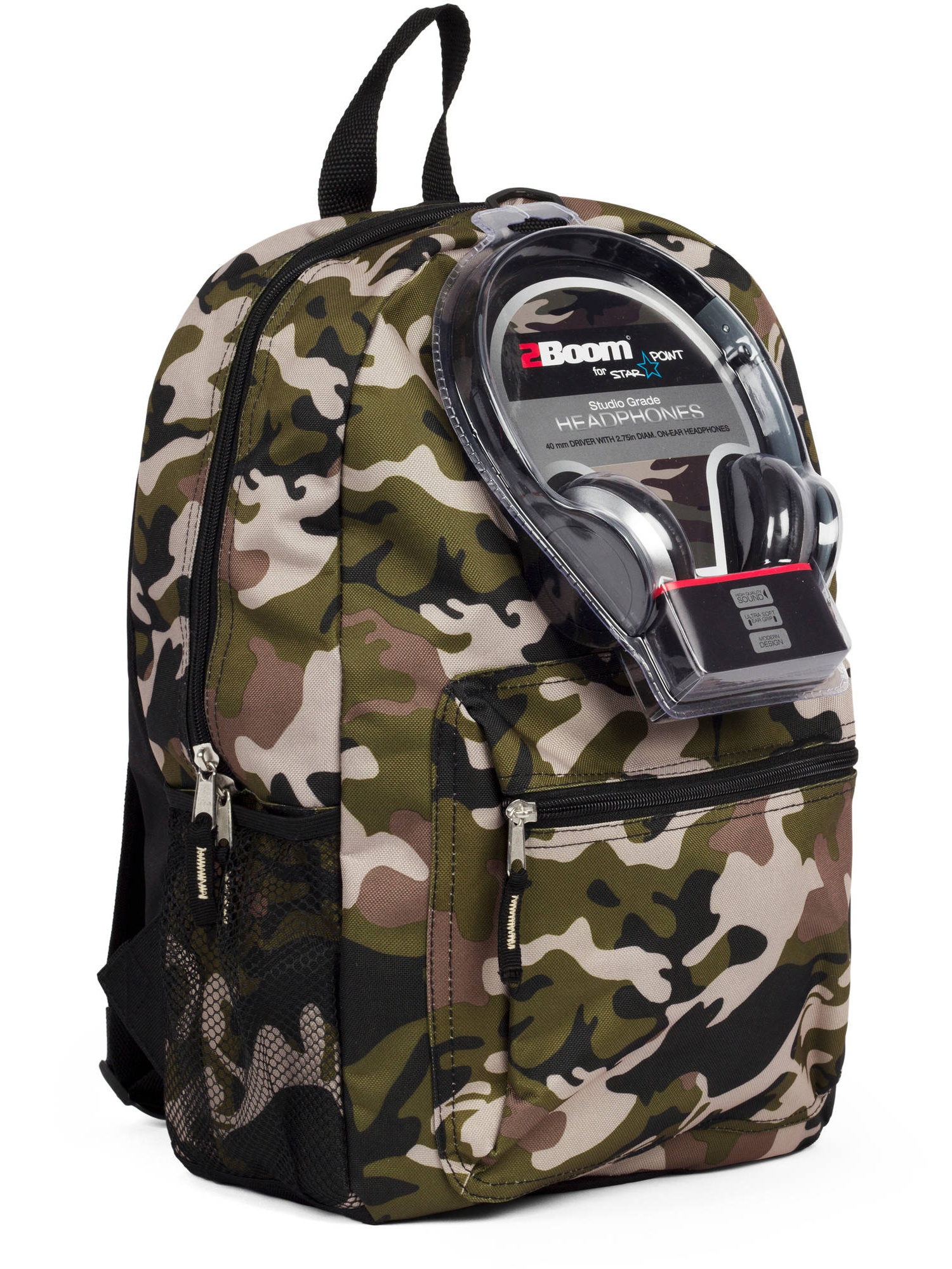 17" Printed Backpack with Headphones - Walmart.com
