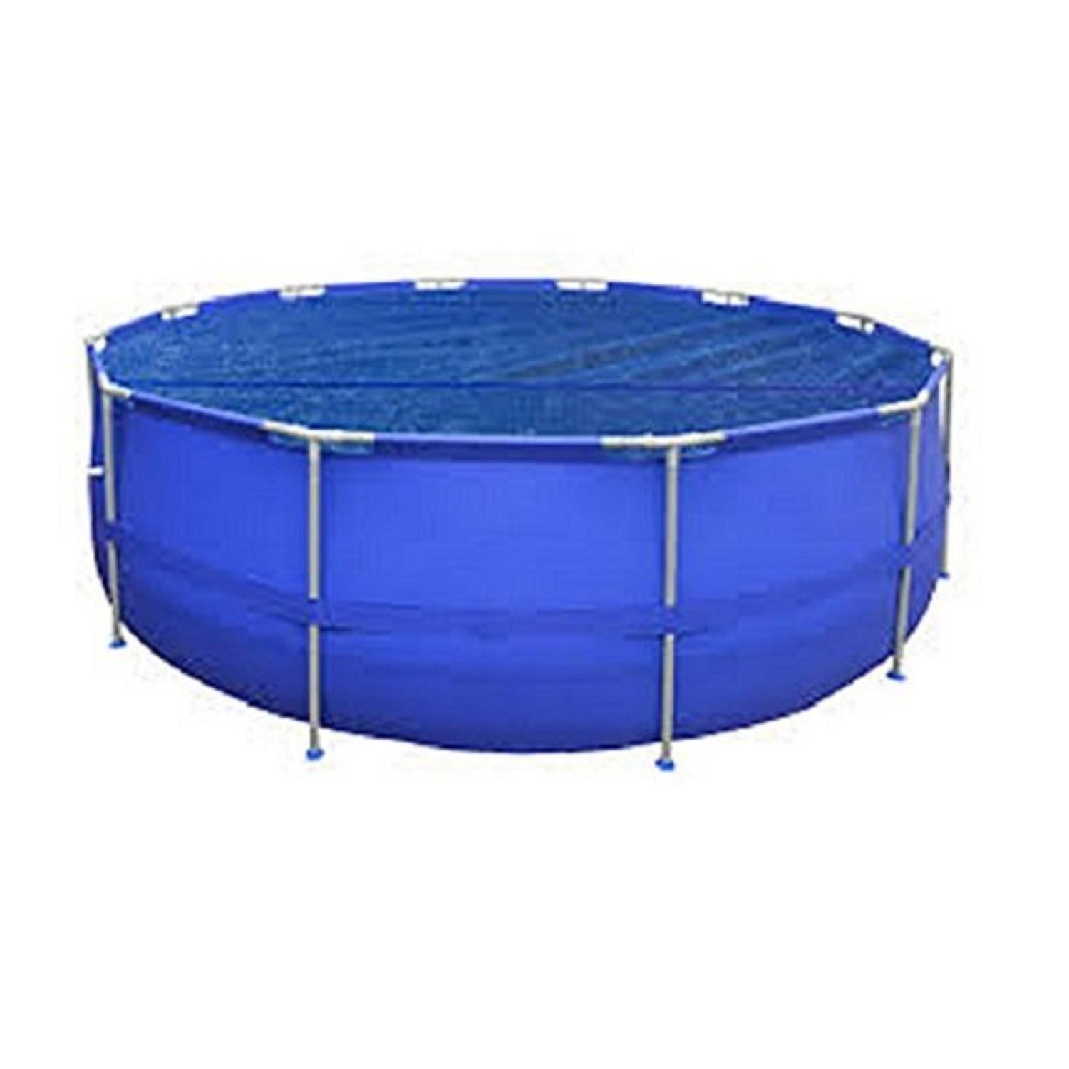 17' Round Blue Floating Solar Cover for Steel Frame Swimming Pool ...