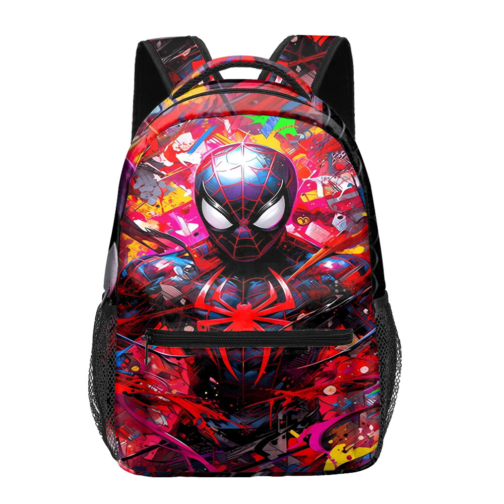 17 IN SPIDER SUPERHERO BACKPACK M-A-N DAYPACK Shoulder BAG,Adjustable ...