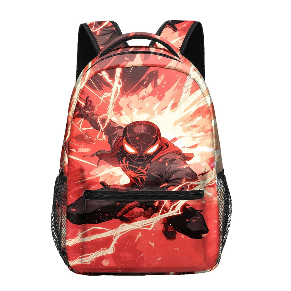 17 IN SPIDER SUPERHERO BACKPACK M-A-N DAYPACK Shoulder BAG,Adjustable ...