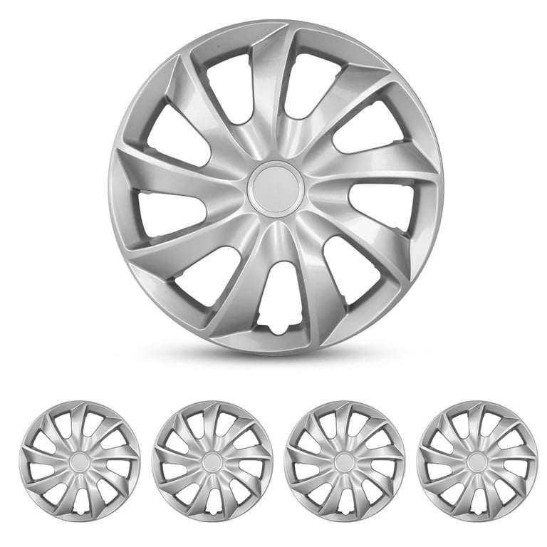 Wolfstorm 17 Wheel Covers ABS Lacquer Finish fits Most Cars 4 Pack