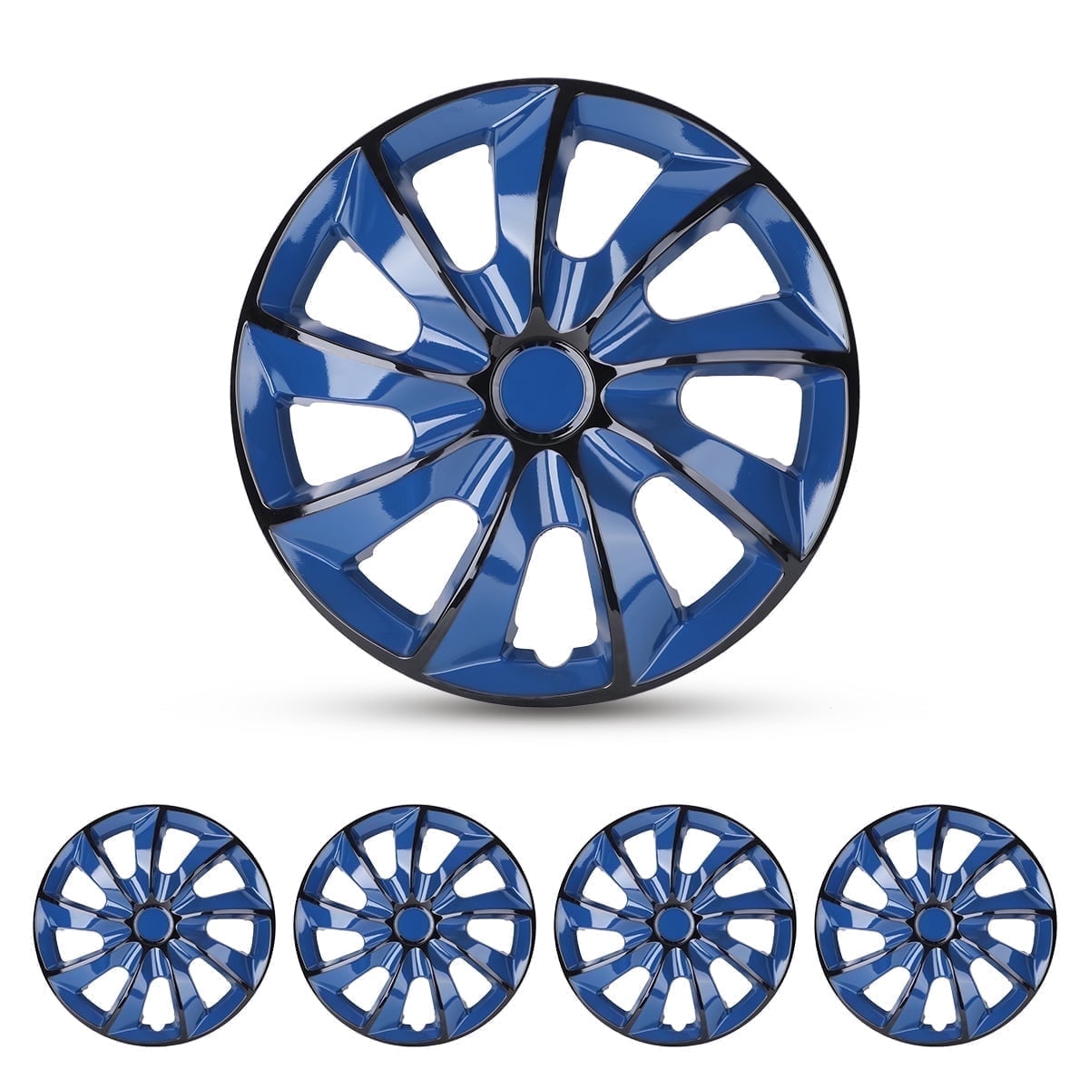 17" Set Of 4 Universal Wheel Covers Snap On Hubcaps Full Hub Caps fit ...