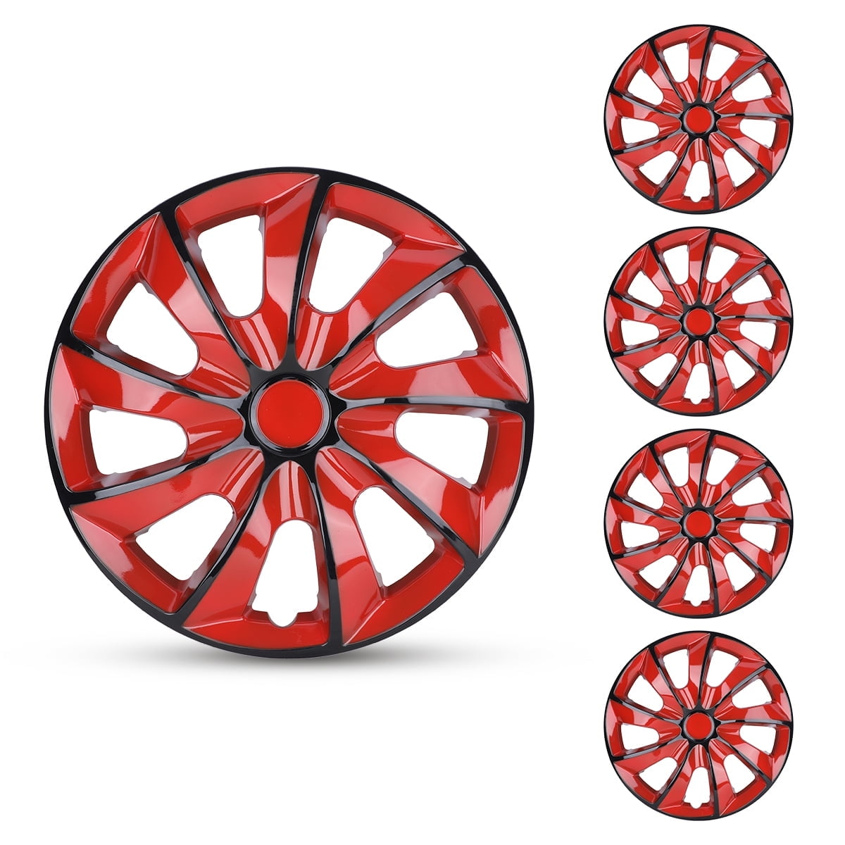 17" Set Of 4 Universal Wheel Covers Snap On Hubcaps Full Hub Caps fit ...