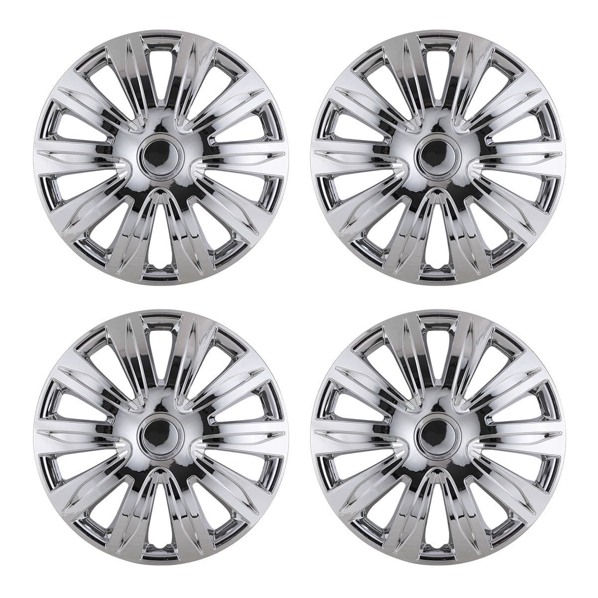 17" Set Of 4 Universal Wheel Covers Snap On Hubcaps Full Hub Caps fit ...
