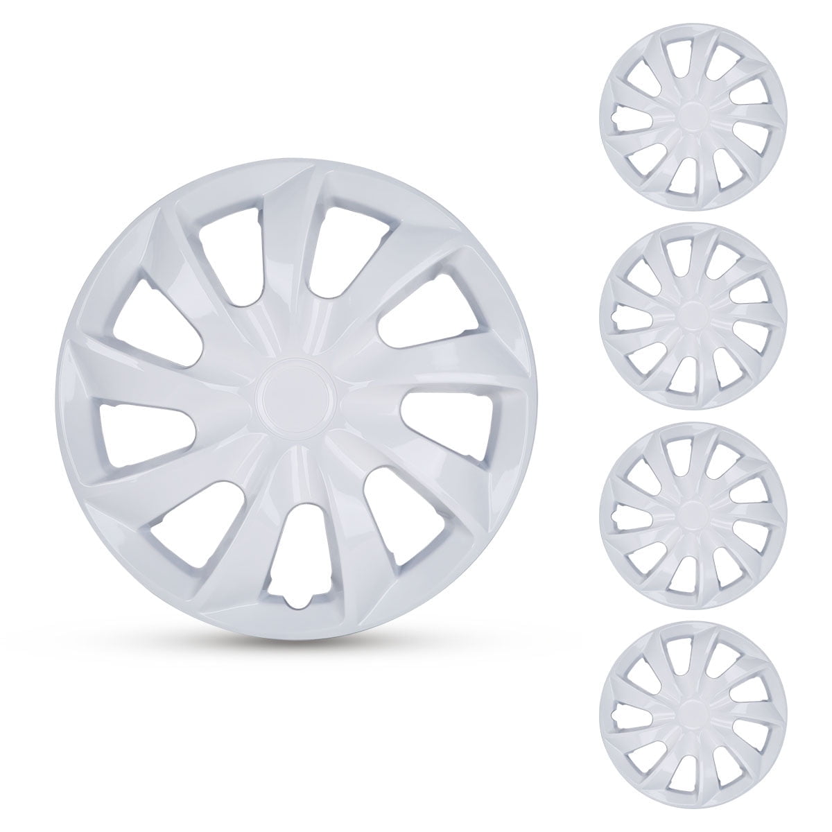 17" Set of 4 Universal Wheel Rim Covers & Hub Caps ABS&PC Material ...
