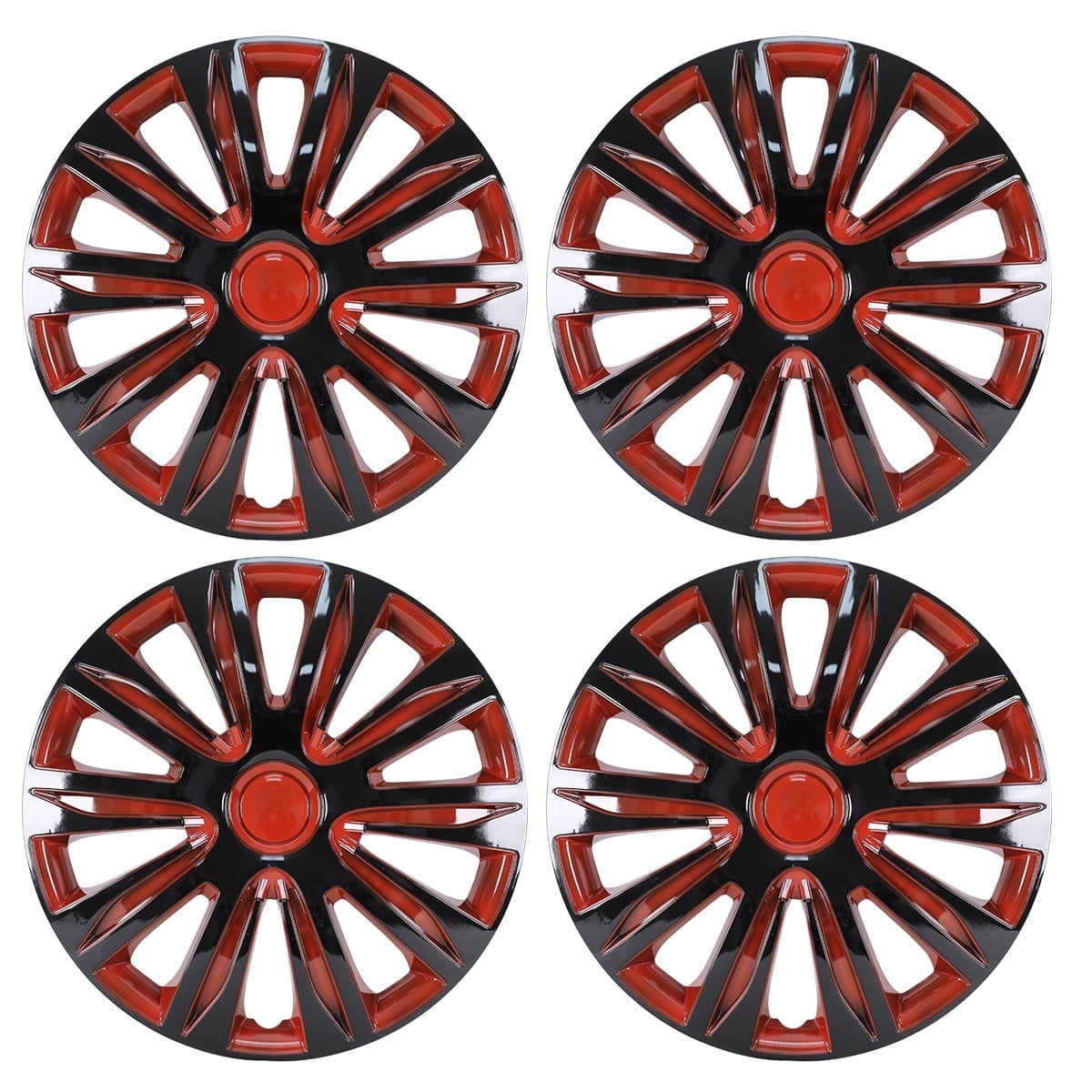 17" Set of 4 Wheel Covers Snap on Hubcaps Full Hub Caps Fit R17 Tire ...