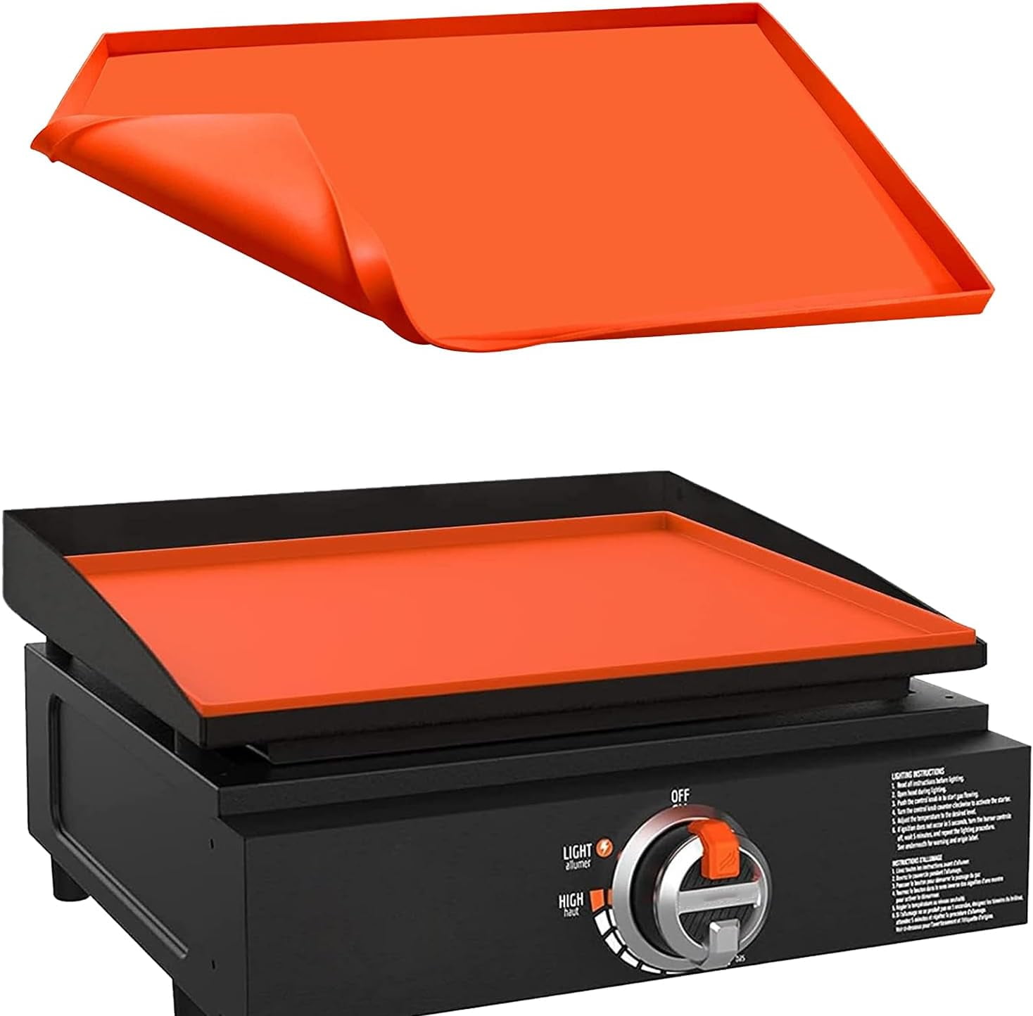 17" Silicone Griddle Mat for Blackstone 17 Inch Griddle, Heavy Duty ...