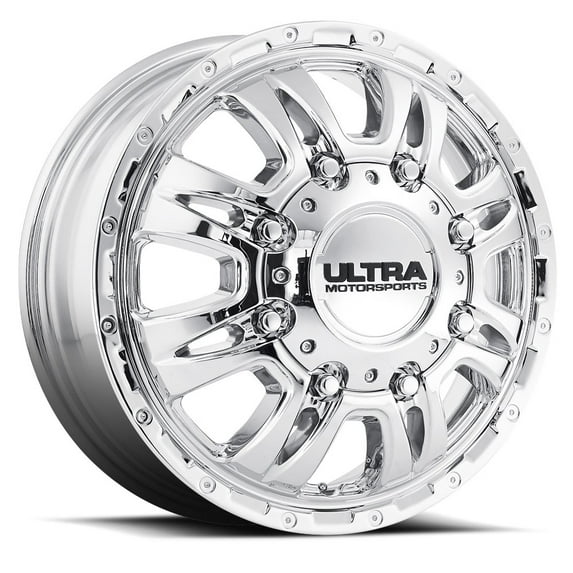 17" Silver Predator Dually 049 Wheel by Ultra Wheel 049-7692FC ...