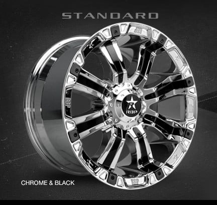 17" Silver With Black Inserts 94R Wheel by RBP (Rolling Big Power) 94R ...