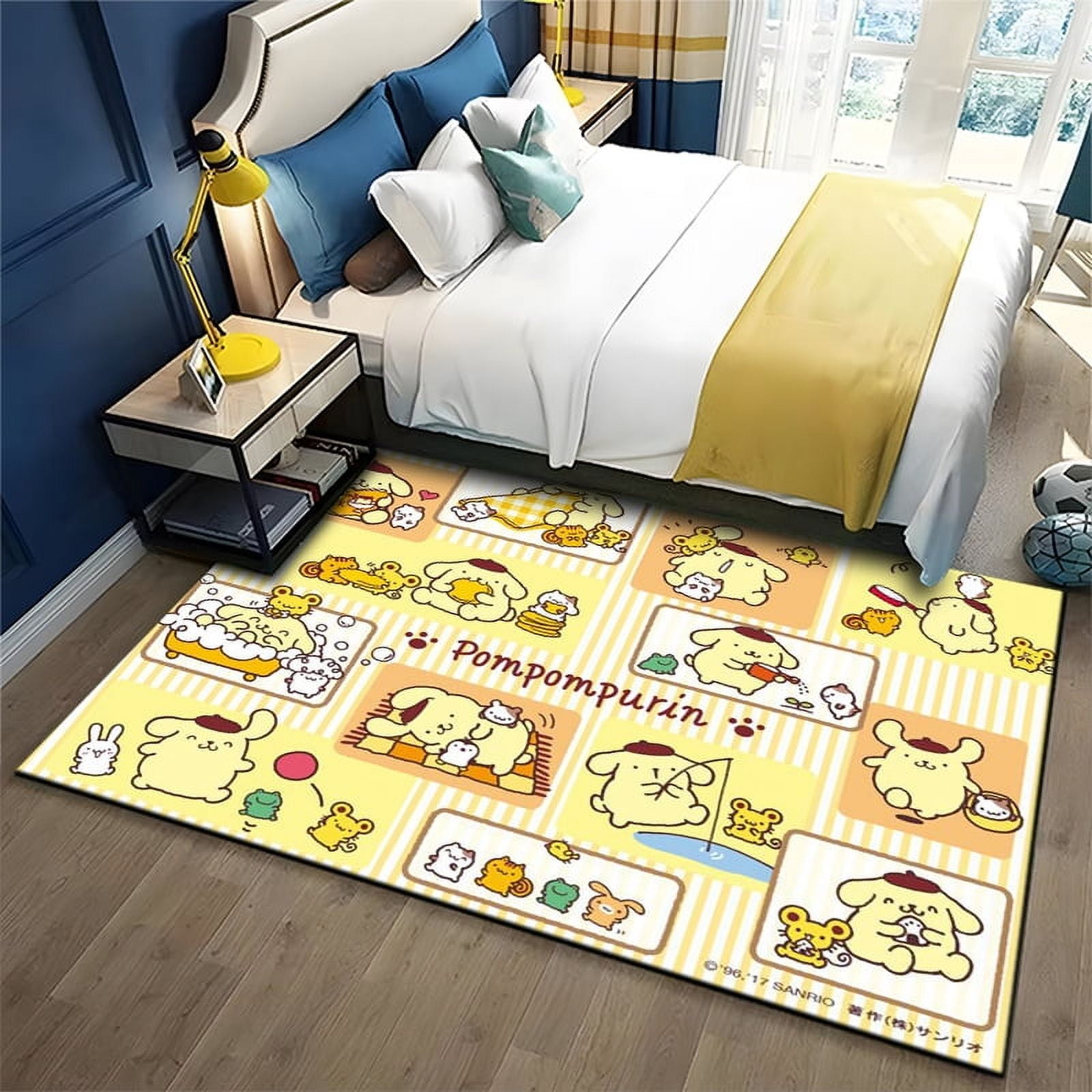 17 Sizes Sanrio Pom Pom Purin Cartoon Cute Dog Printing Area Rugs ...