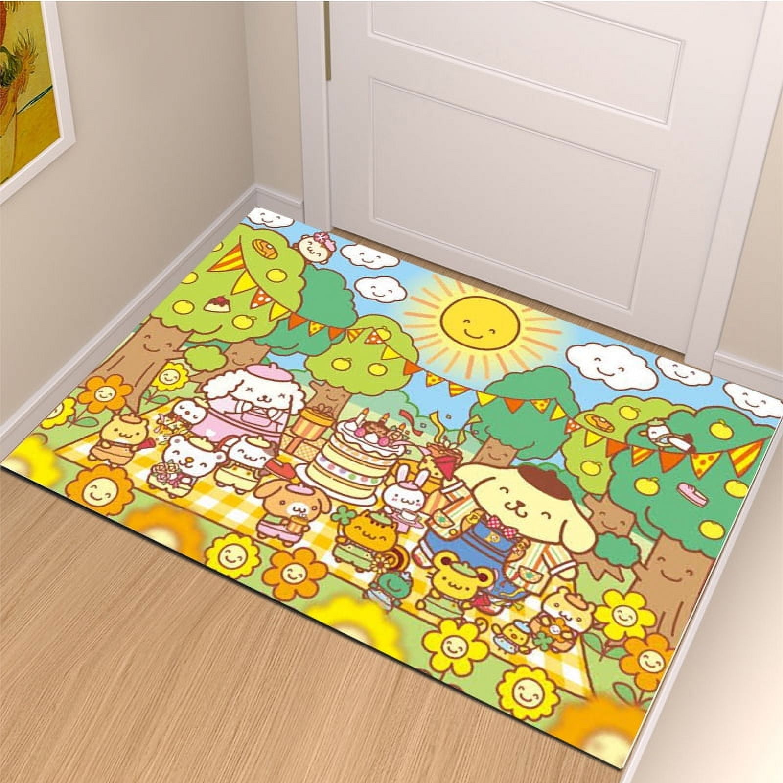 17 Sizes Sanrio Pom Pom Purin Cartoon Cute Dog Printing Area Rugs ...