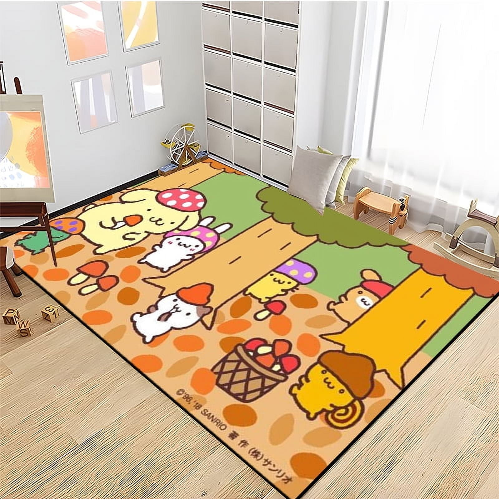 17 Sizes Sanrio Pom Pom Purin Cartoon Cute Dog Printing Area Rugs ...