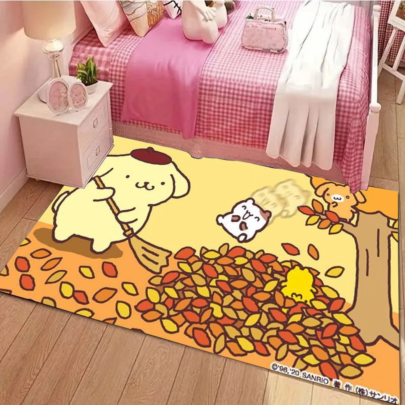 17 Sizes Sanrio Pom Pom Purin Cartoon Cute Dog Printing Area Rugs ...