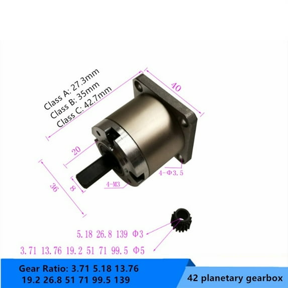 17 Stepper Motor Gearbox 42 Stepper Motor Planetary Gearbox Can Be ...