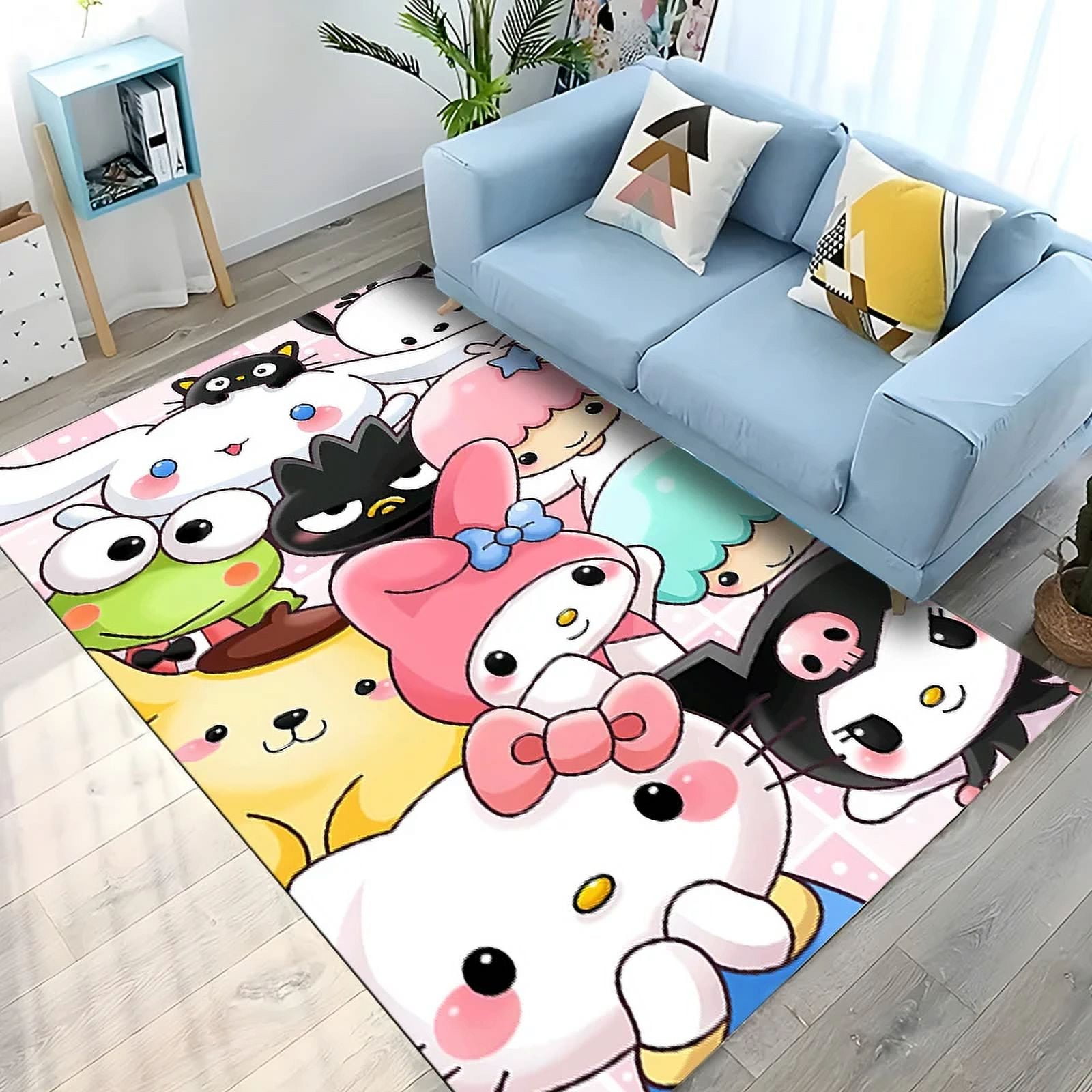 17 Styles Sanrio Hello Kitty Area Rug Carpet for Bedroom Living Room ...