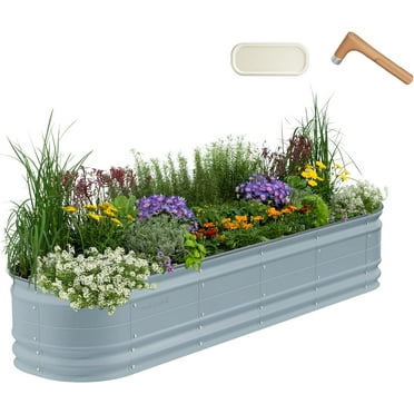 Free Shipping! HOOFUN 17" Tall Raised Garden Bed 9 in 1 Garden Raised ...