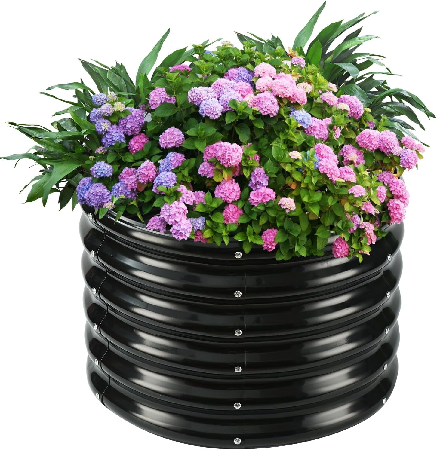 17" Tall Round Outdoor Garden Raised Garden Bed Kits- 24" Diameter,0 ...