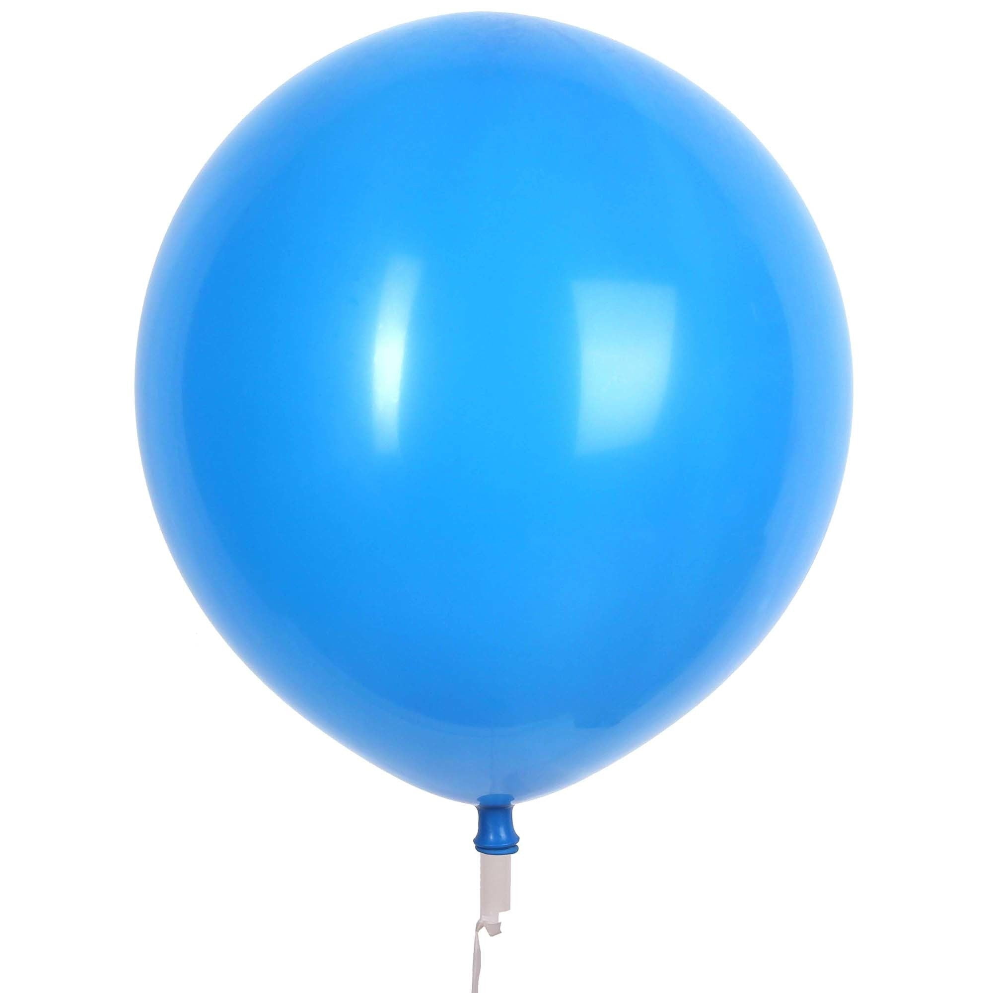 17" Valve and Ribbon Standard Blue Balloons (50ct) - Walmart.com