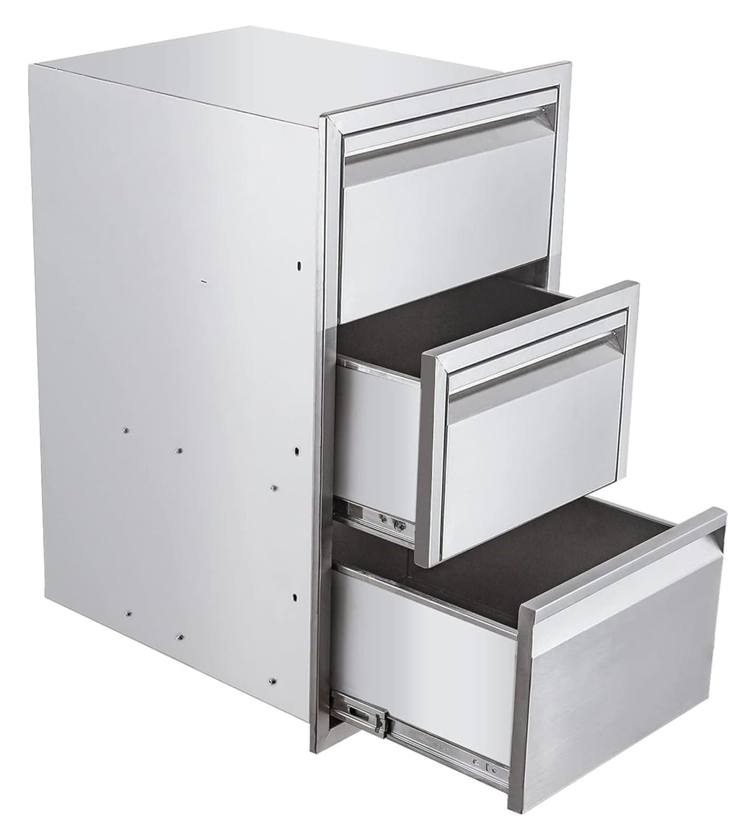 17" W x 30" H x21 D Outdoor Kitchen Drawers Stainless Steel, Flush ...