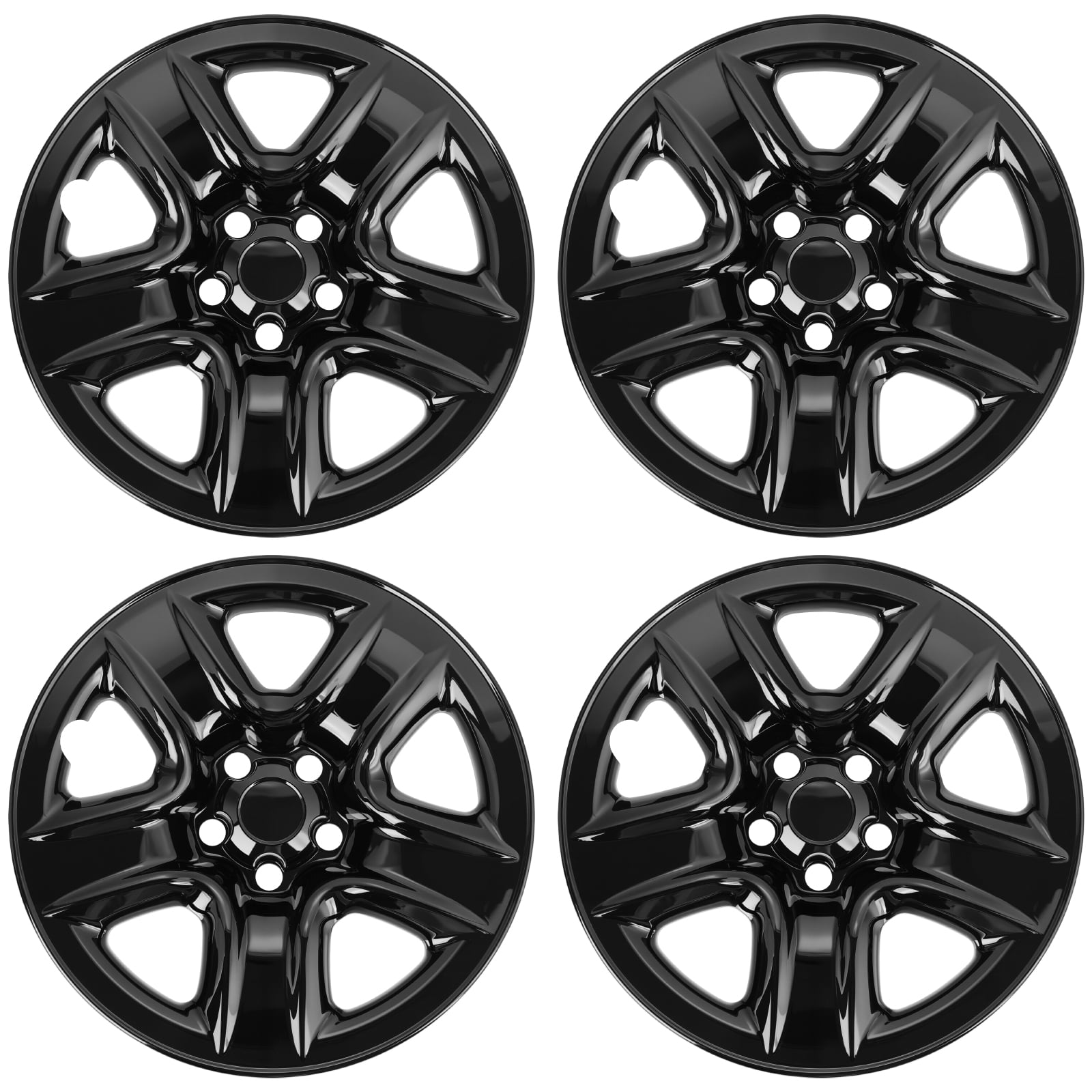 17'' Wheel skins for 2006-2012 TOYOTA RAV4 ; Glossy Black; 4 Pack/Set ...
