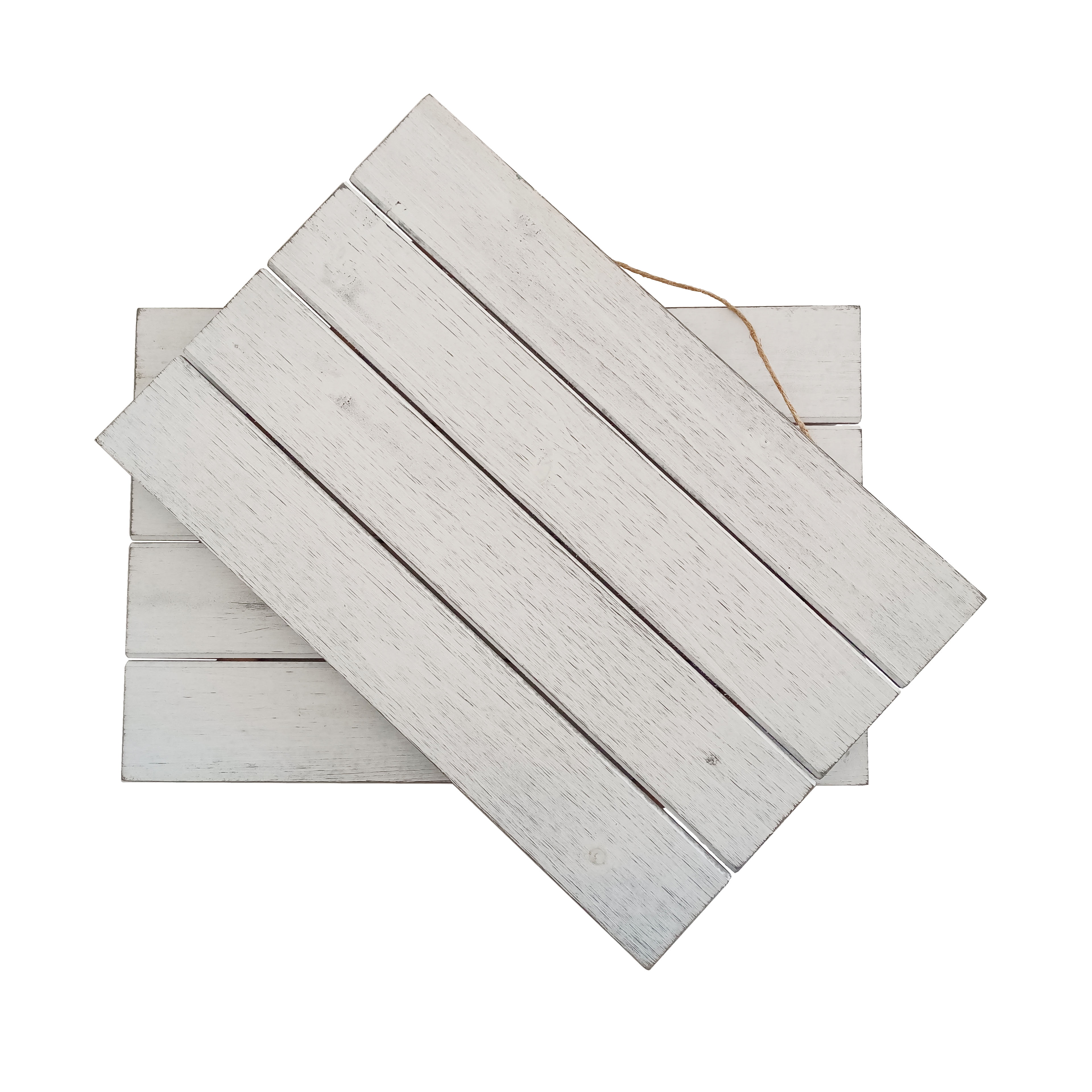 17" Whitewashed Plaque by Make Market - 2ct. - Walmart.com