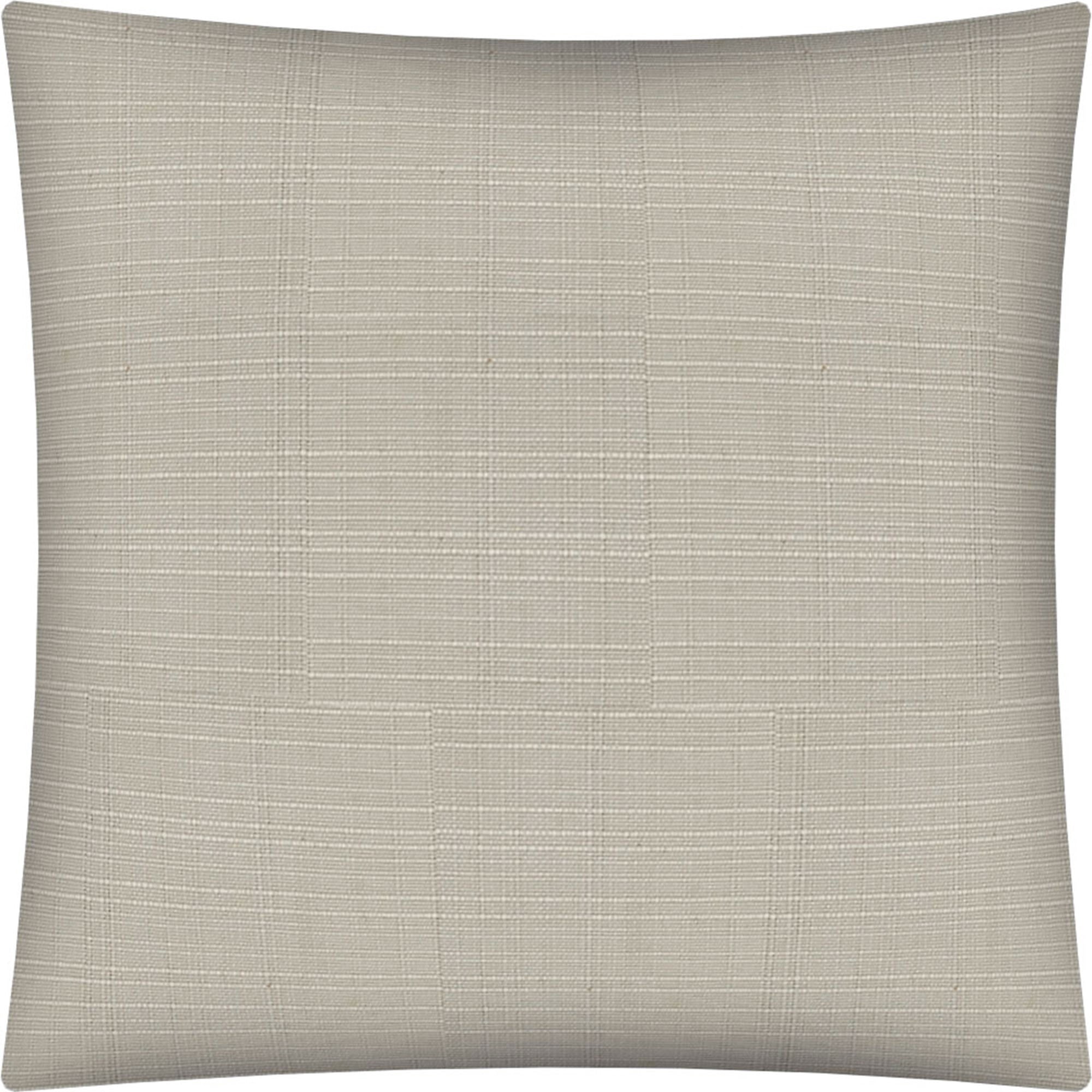 17" X 17" Natural Zippered Polyester Solid Color Throw Pillow Cover ...