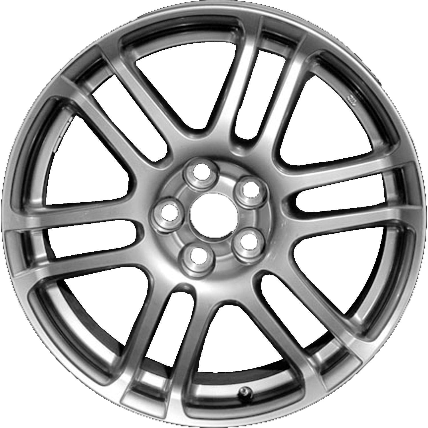 17 X 7 Reconditioned OEM Aluminum Alloy Wheel, Medium Hypersilver, Fits ...