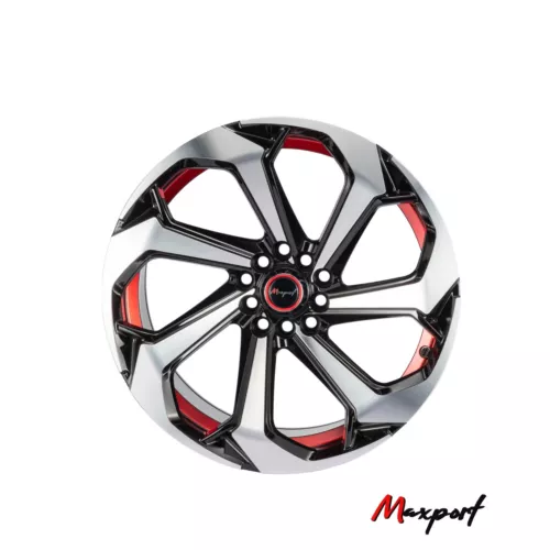 17 X 9 Inch Black Silver Red Aluminum Universal Wheel Rim 5 Lug 5x100 ...