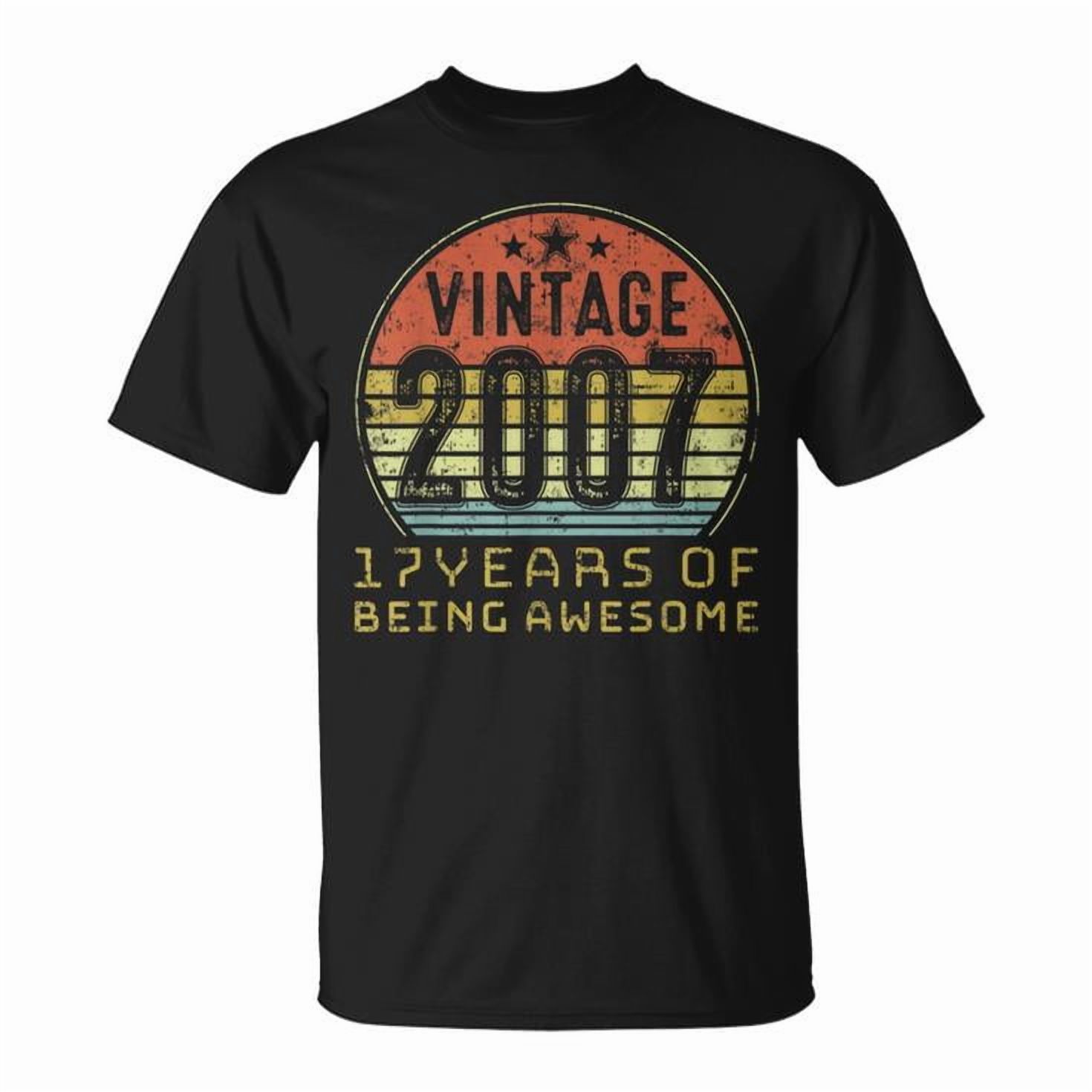 17 Years of Being Awesome 17th Birthday Celebration Unisex Adult Cotton ...