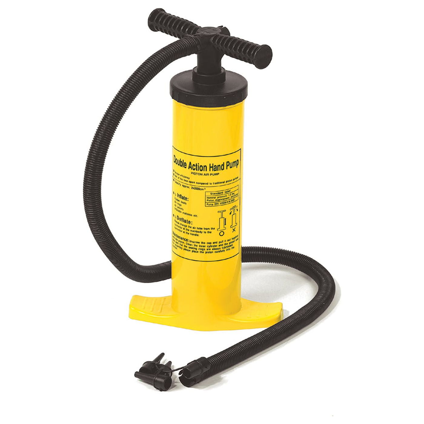 17" Yellow and Black Double Action Air Pump for Swimming Pool ...