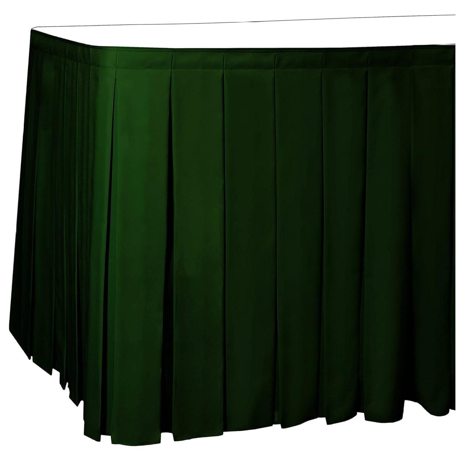 17 ft. Box Pleat Polyester Table Skirt - 36" Counter Serving Height ...