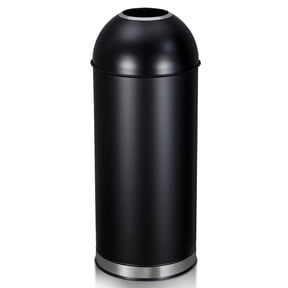 iTouchless 16 Gallon Dual-Deodorizer Round Open Top Trash Can and ...