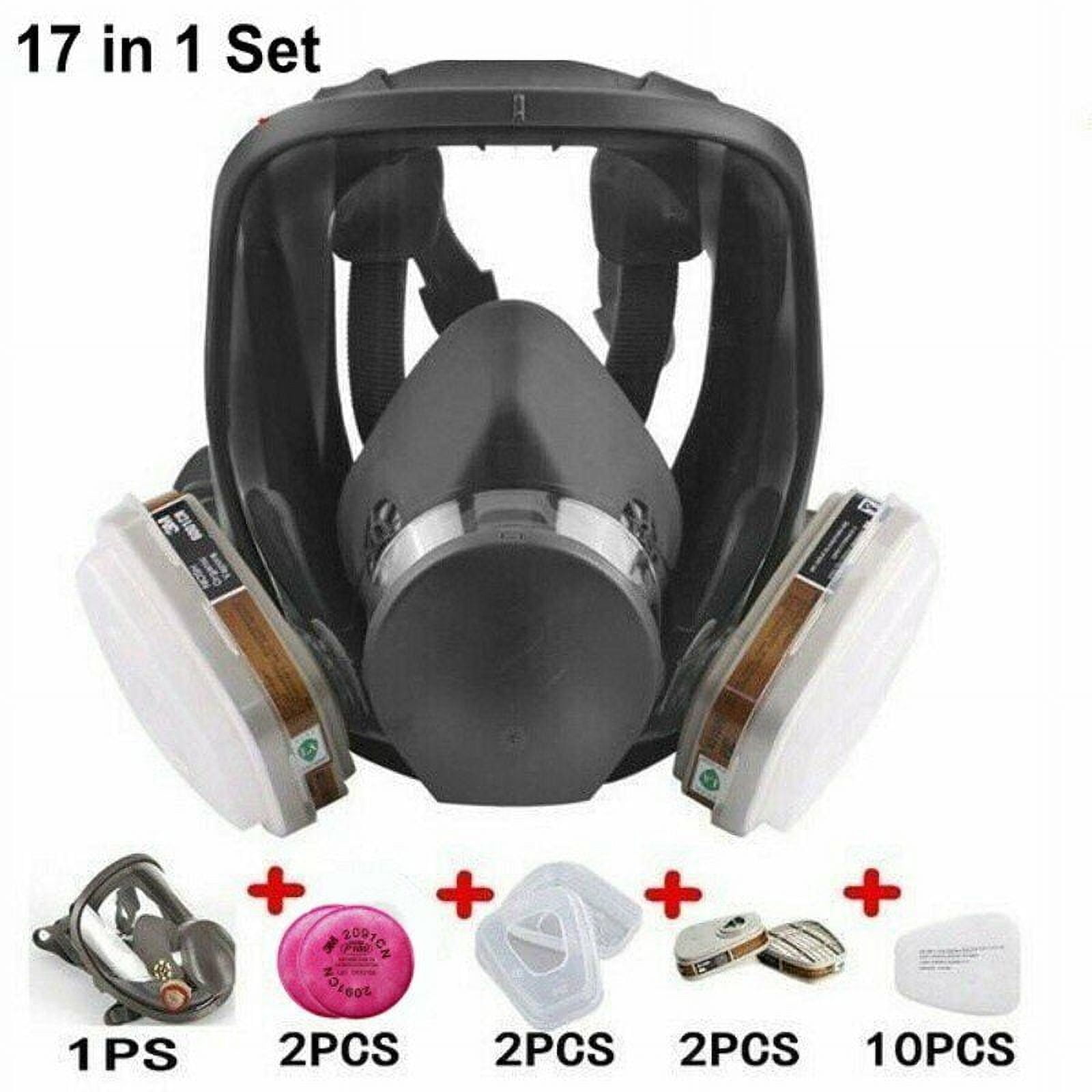 17 in 1 - 6800 Full Face Facepiece Painting Spraying Safety Respirator ...