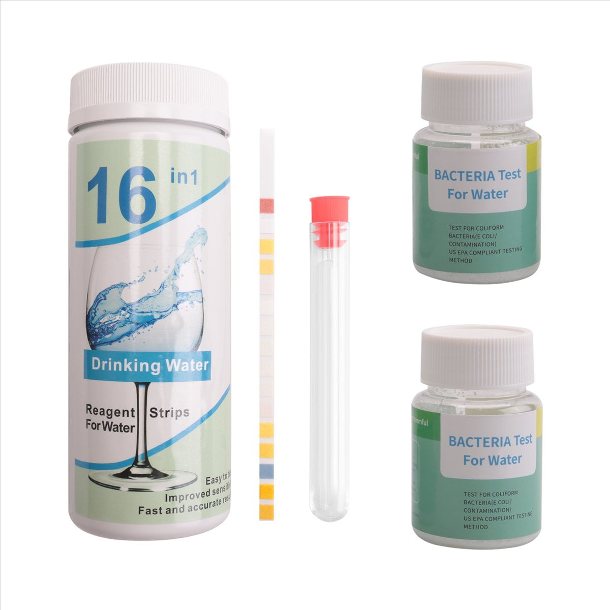 17-in-1 Complete Water Test Kit for Home,100 Strips + 2 Water Testing ...