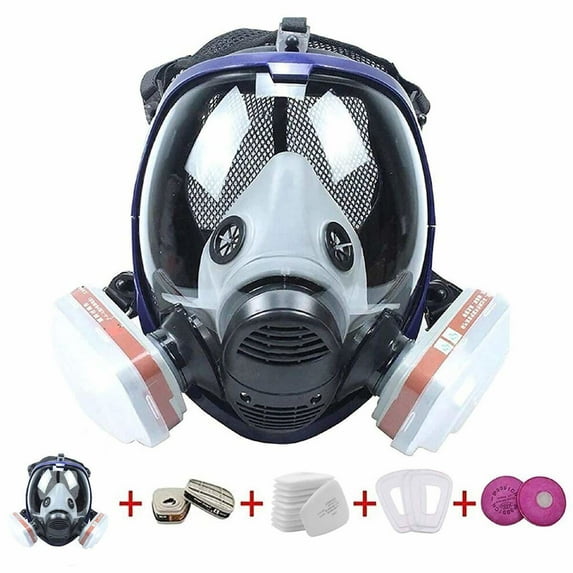 17 in 1 Full Face Gas Mask Painting Spraying Respirator Facepiece For ...