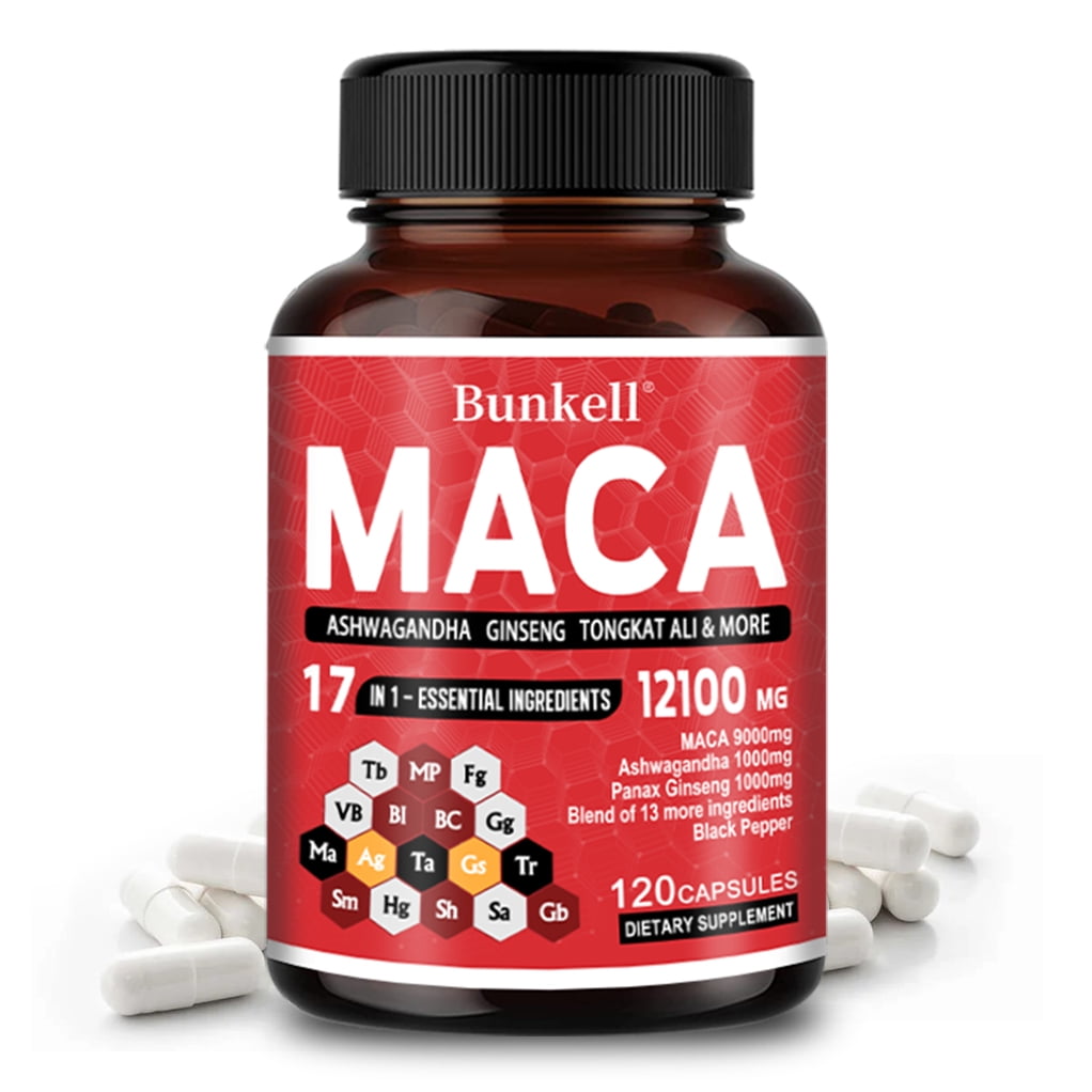 17 in 1 Maca Supplement with Tongkat Ali, Ginseng,Ashwagadha, More ...