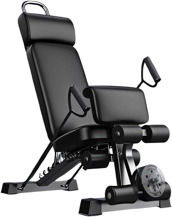 17-in-1 Multifunctional Dumbbell Stool & Sit-Up – Adjustable Backrest ...