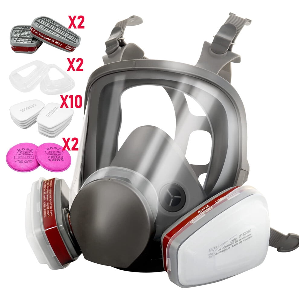 17 in 1 Reusable Spraying Respirator full Face Gas Mask for 6800 ...