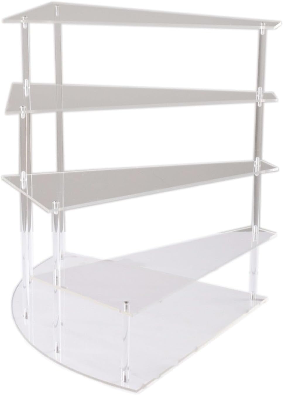 17 in Clear Acrylic Cupcake Display Stand Spiral Stairway Design Cake ...