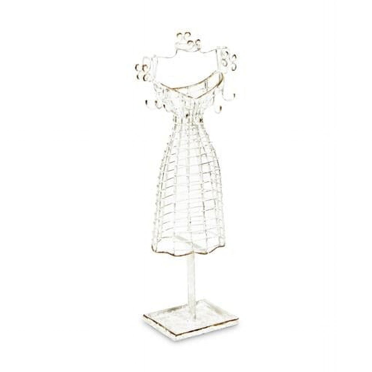 17 in. Metal Dress Form Sculpture & Jewelry Holder, Silver - Walmart.com