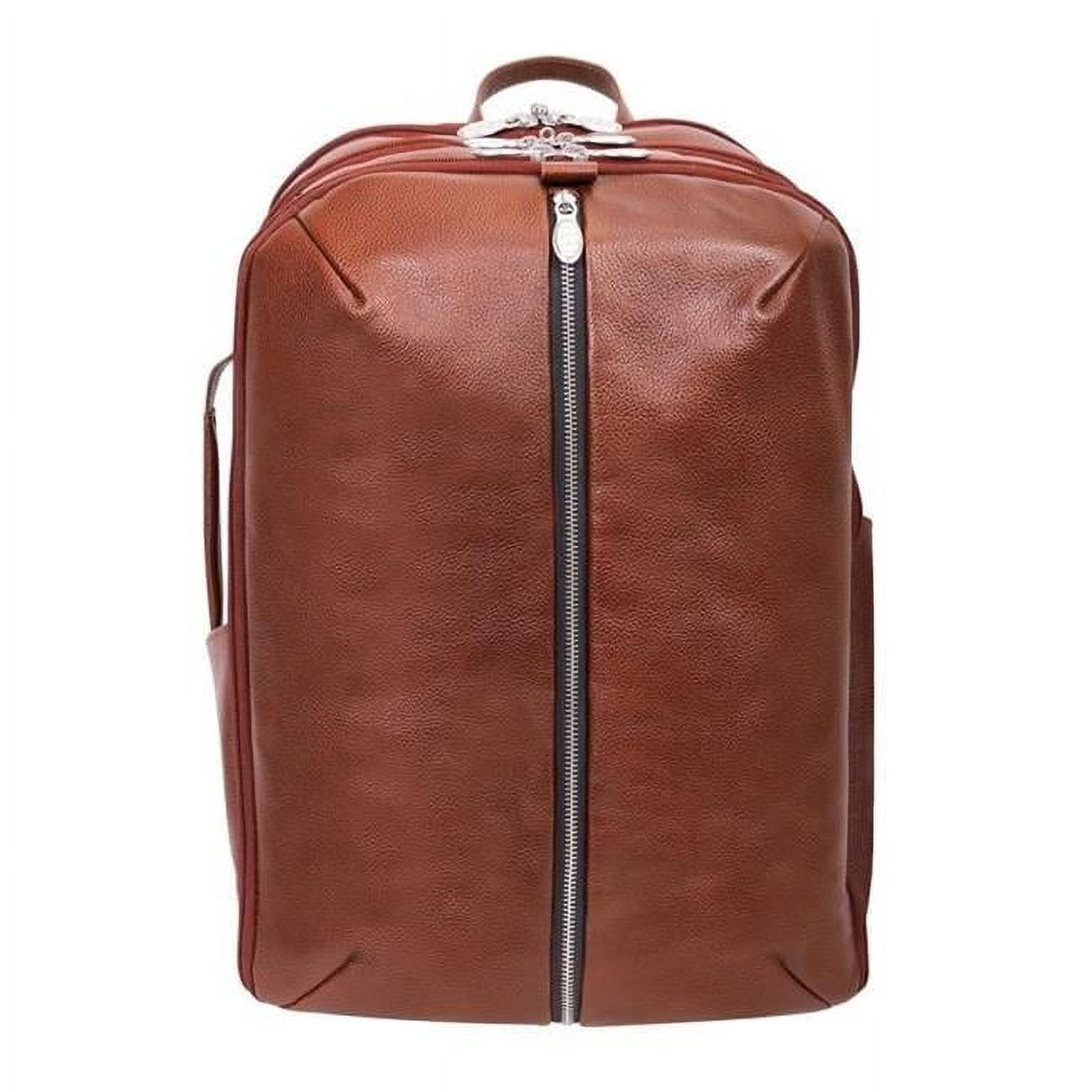 17 in. U Series Englewood Leather Triple Compartment Carry-All Laptop ...