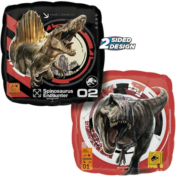 17 inch Anagram Jurassic World: Rebirth Foil Mylar Balloon - Party Supplies Decorations ...