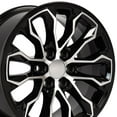 17 inch Black Machined 5891 Wheel Fits Chevrolet Colorado ZR2 & GMC ...