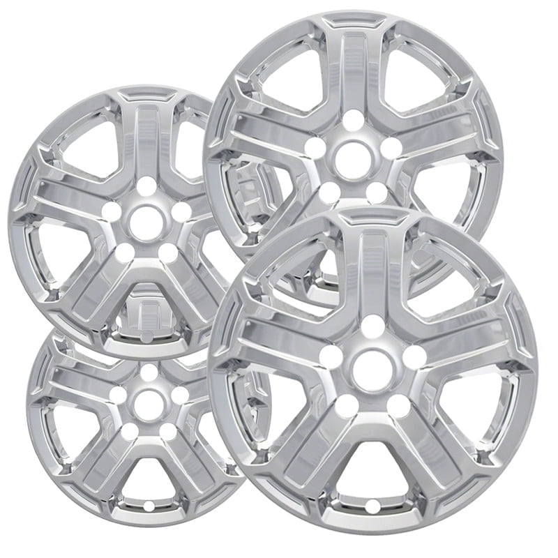 17 inch Chrome ABS Wheel Skins Set Compatible with 2018-2023 Jeep ...