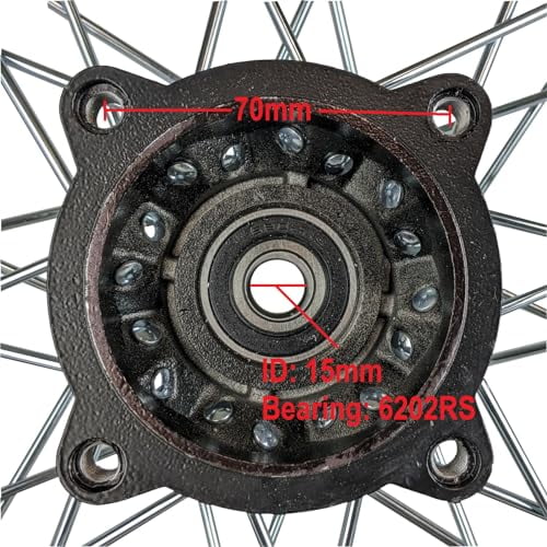 17 inch Front Rim Wheel Tire Tube Assembly for Apollo RFZ SSR 125cc XR ...