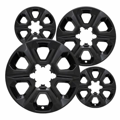 17 inch Gloss Black ABS Wheel Skins Set Compatible with 2014-2017 ...