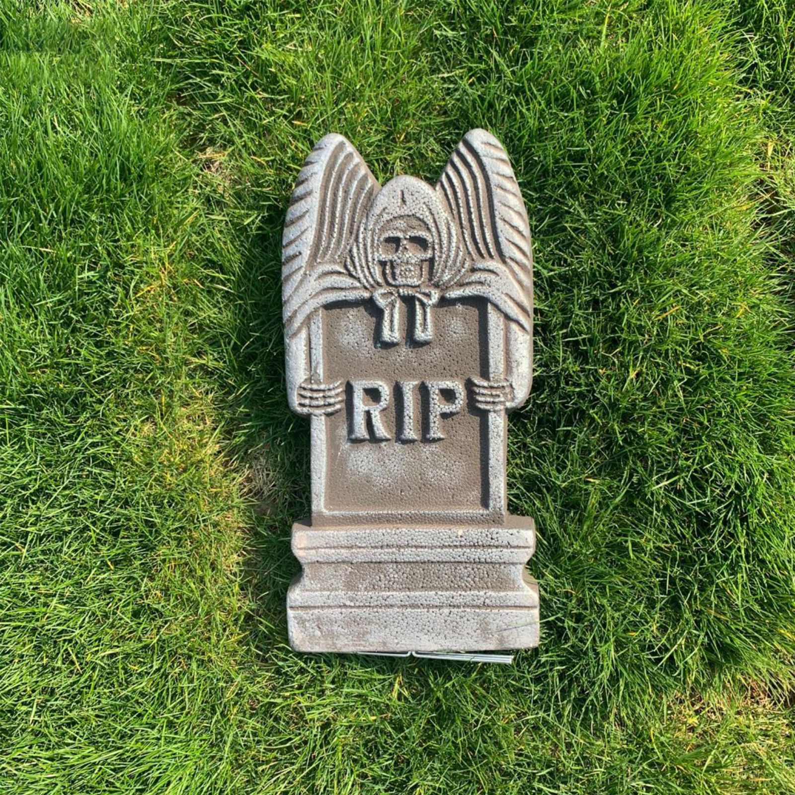 17 inch Halloween Foam RIP Graveyard Tombstones 1 Pack, Yard Sign ...
