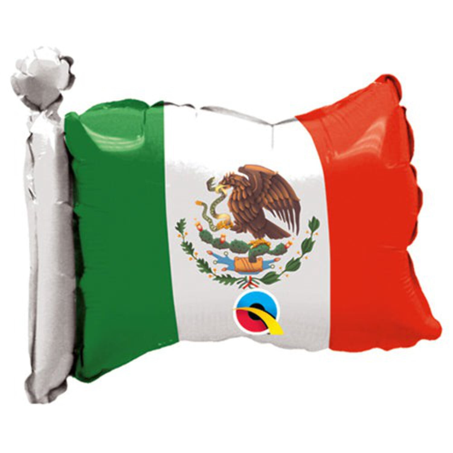 17 inch Mexican Flag Shape (Air-Fill Only) Foil Mylar Balloon - Party ...