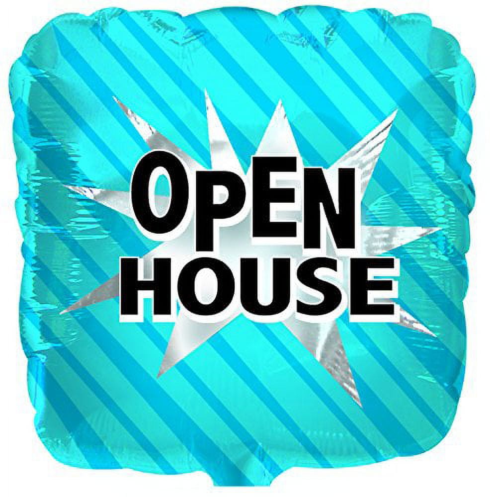 17 inch Open House Q-Bloon CTI Foil Mylar Balloon - Party Supplies ...